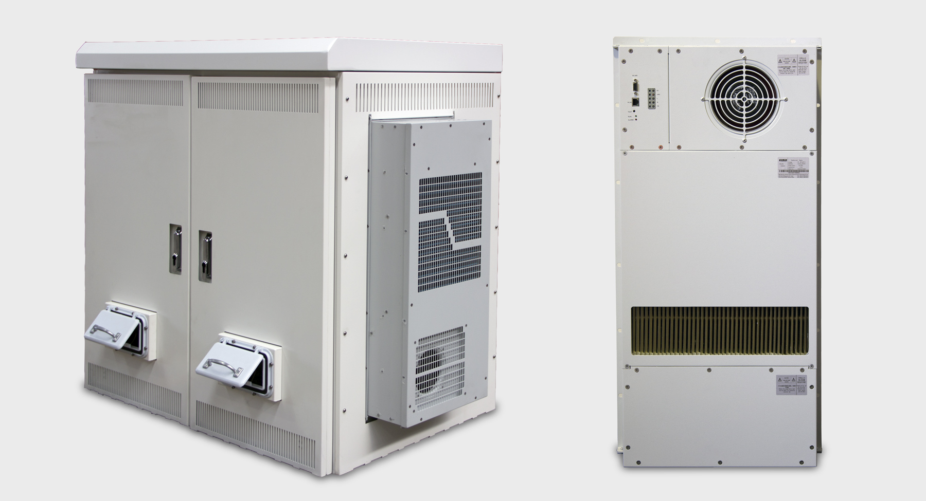 DC Air Conditioner Cooling Pole Mount Enclosure Power Supply With 21U DC Air Conditioner Cooling Pole Mount Enclosure Power Supply With 21U